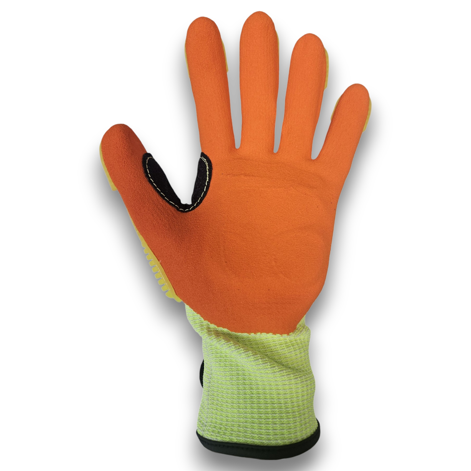Palmer Safety X55 Cut & Impact-Resistant Hi-Vis Yellow & Orange/Black ...